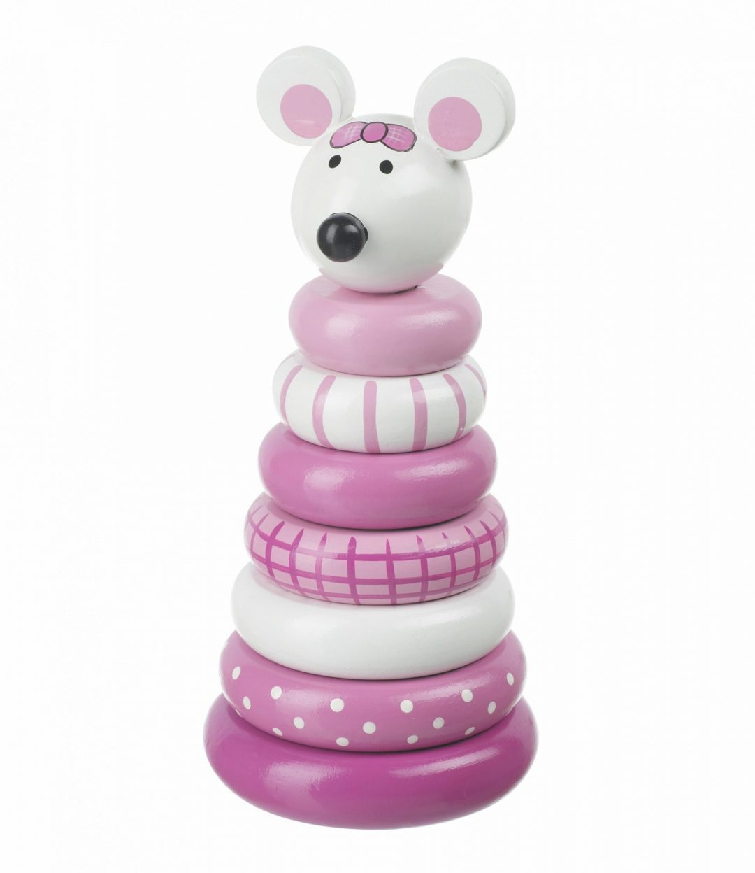 Pink Stacking Ring Mouse | The Toy Works
